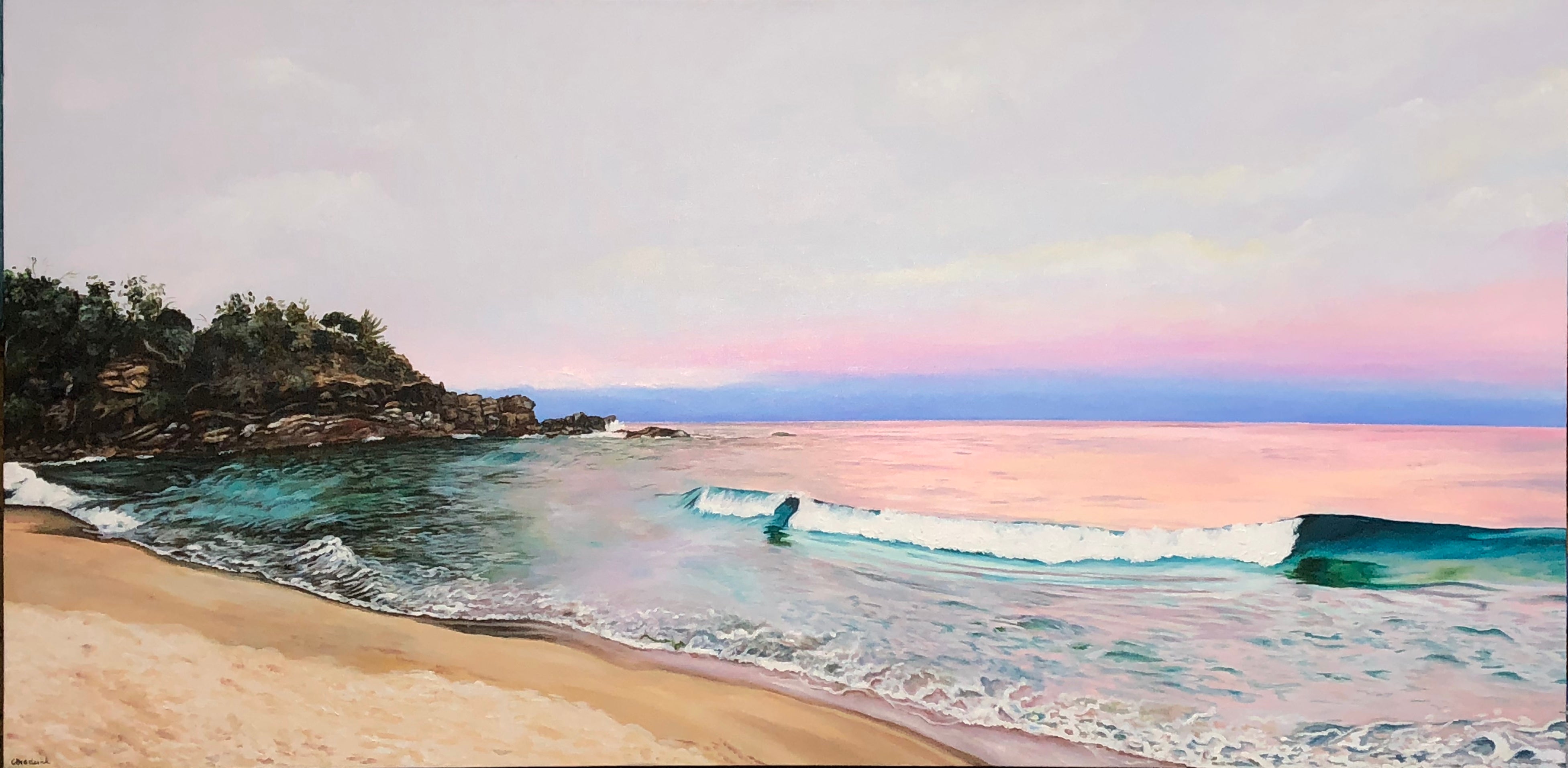 Original Canvas | Pastel Skies – Paintings By Caitlin