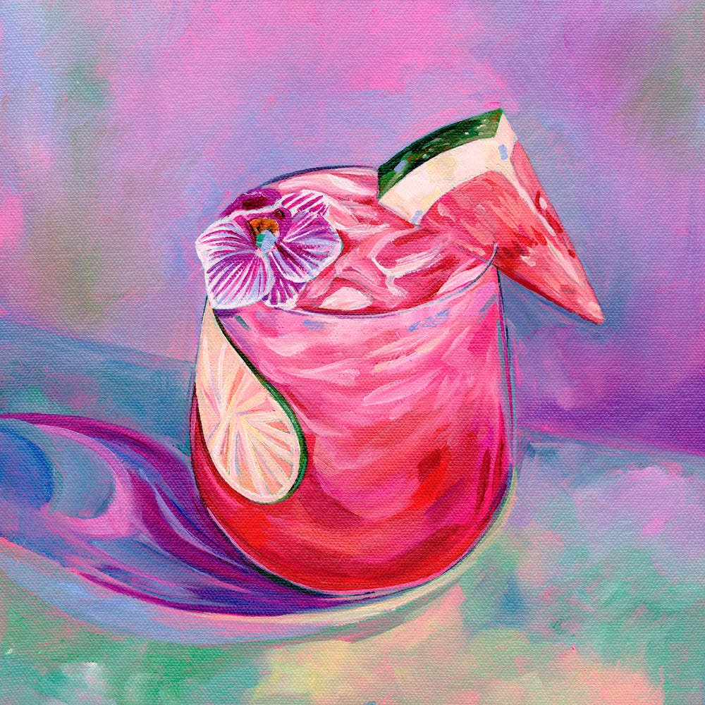 Original Canvas |Watermelon Crush – Paintings By Caitlin